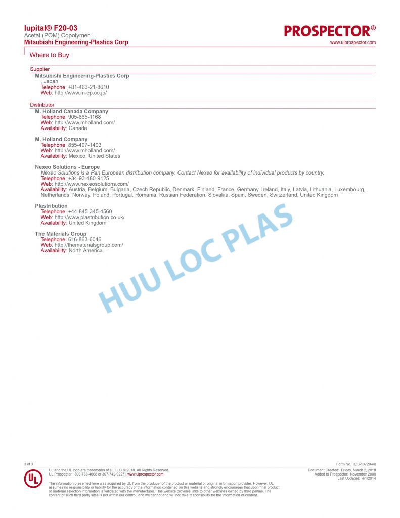 HẠT NHỰA POM F20-03 - Nhựa Hữu Lộc - 07777.99399