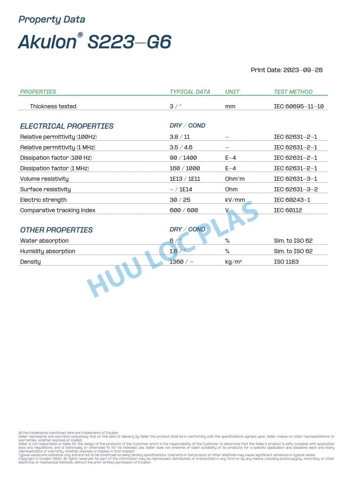 Hạt nhựa PA 66 30% sợi thủy tinh Akulon S223-G6